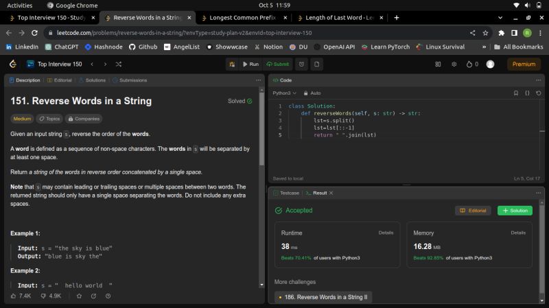 Rhythm Rawat on LinkedIn: #100daysofcode #python #dsa #coding #strings Rhythm Rawat on LinkedIn: #100daysofcode #python #dsa #coding #strings