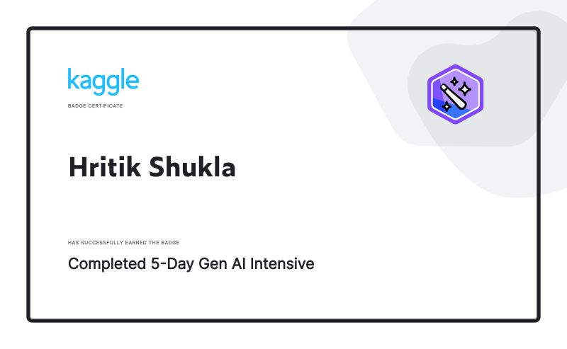 #generativeai #kaggle #google #ai #machinelearning #upskilling ... #generativeai #kaggle #google #ai #machinelearning #upskilling ...
