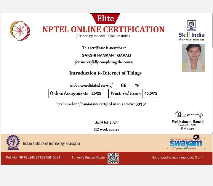 Sakshi Gavali on LinkedIn: #nptel Sakshi Gavali on LinkedIn: #nptel