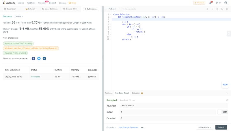 Abhinav . on LinkedIn: #100daysofcodechallenge #leetcode #python Abhinav . on LinkedIn: #100daysofcodechallenge #leetcode #python