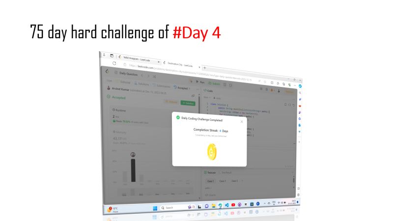 Arvind kumar on LinkedIn: #day #leetcode #75daysofcode #75dayschallenge Arvind kumar on LinkedIn: #day #leetcode #75daysofcode #75dayschallenge