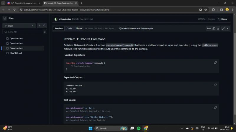 Samiron Lahon on LinkedIn: #nodejs #30daysofnodejs #scalerdiscord # ... Samiron Lahon on LinkedIn: #nodejs #30daysofnodejs #scalerdiscord # ...