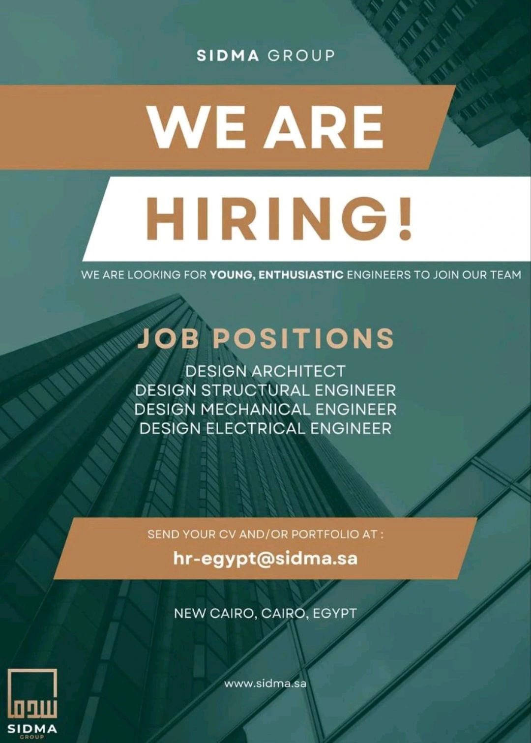 HIRING ! SIDMA GROUP | Ahmed Saber HIRING ! SIDMA GROUP | Ahmed Saber