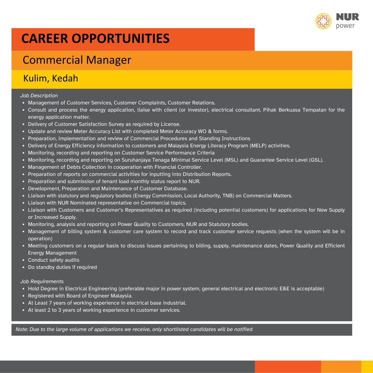 Ghazi Arif on LinkedIn: #hiring #commercialmanager #distribution #nurpower Ghazi Arif on LinkedIn: #hiring #commercialmanager #distribution #nurpower