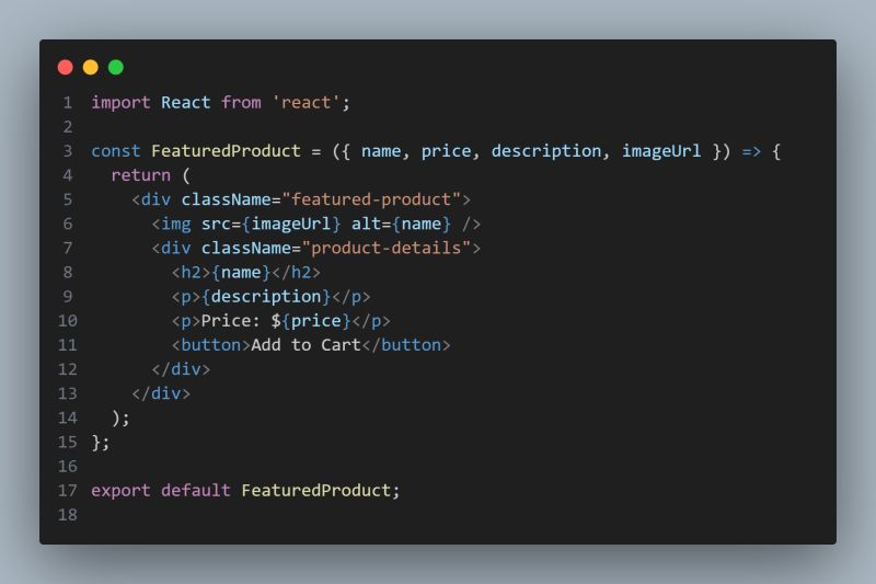 Showcasing our featured product component with React.js | Muhammad ... Showcasing our featured product component with React.js | Muhammad ...