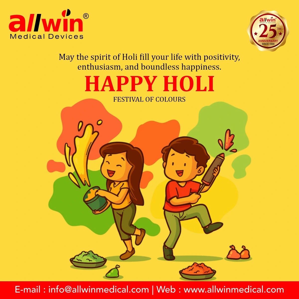 Allwin Medical Devices on LinkedIn: Happy Holi from Team Allwin!! Allwin Medical Devices on LinkedIn: Happy Holi from Team Allwin!!