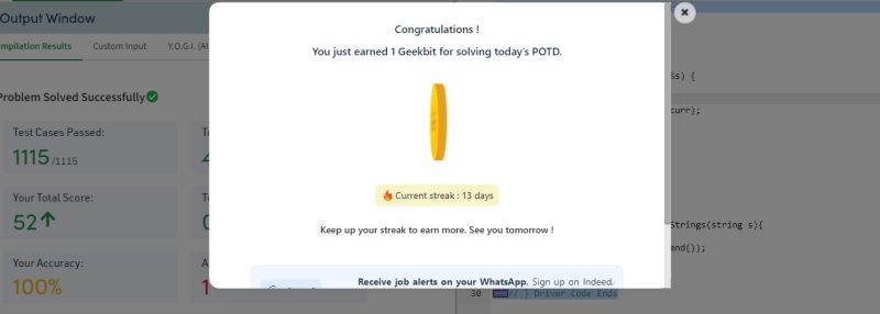 #100daysofcodechallenge #potd #geeksforgeeks #100daysofcode # ... #100daysofcodechallenge #potd #geeksforgeeks #100daysofcode # ...