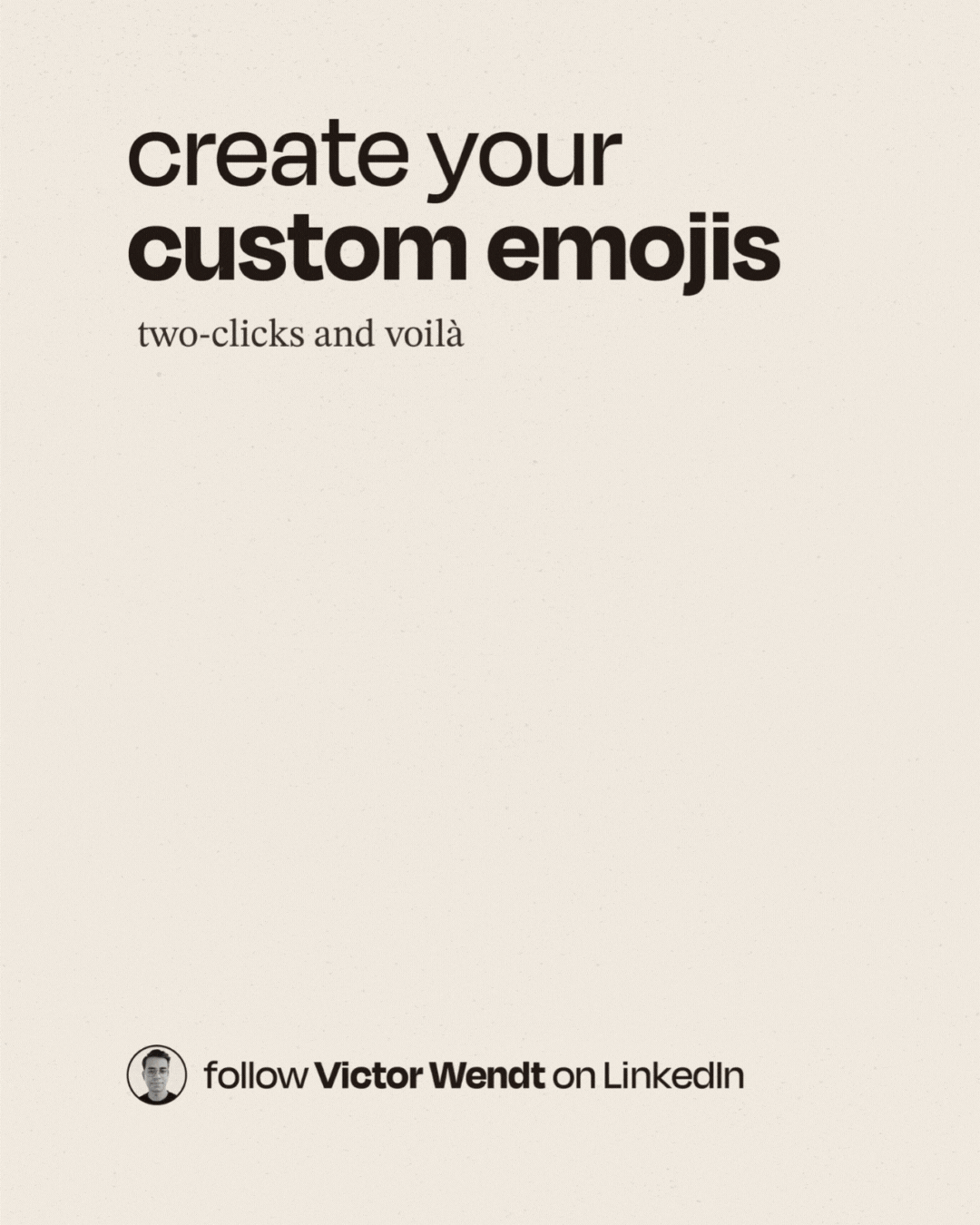 Sandra Lorgeron on LinkedIn: The simplest way to create your custom emojis Sandra Lorgeron on LinkedIn: The simplest way to create your custom emojis