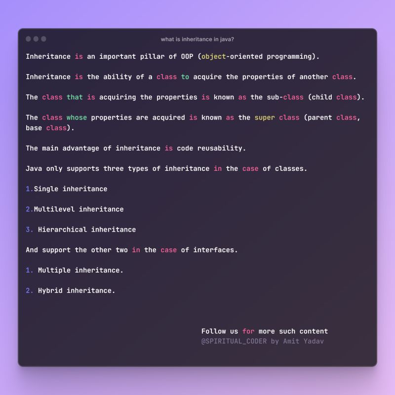 Interview questions: Java inheritance in java | Amit Yadav posted on ... Interview questions: Java inheritance in java | Amit Yadav posted on ...