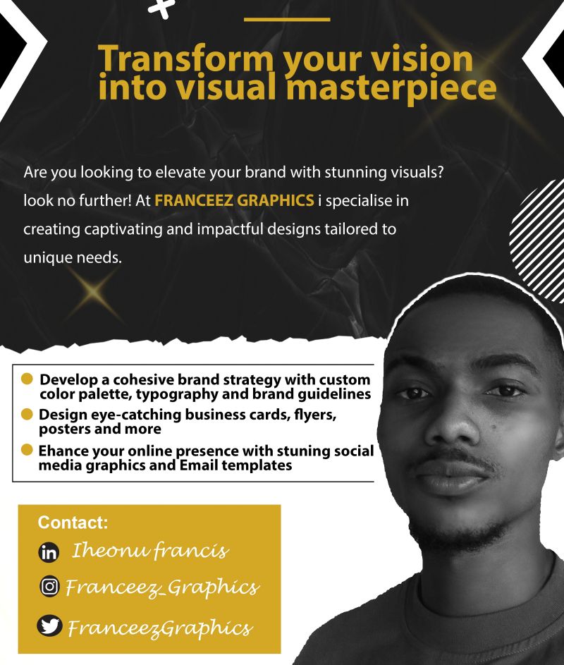 Francis Iheonu on LinkedIn: Transform your vision to a visual masterpiece Francis Iheonu on LinkedIn: Transform your vision to a visual masterpiece