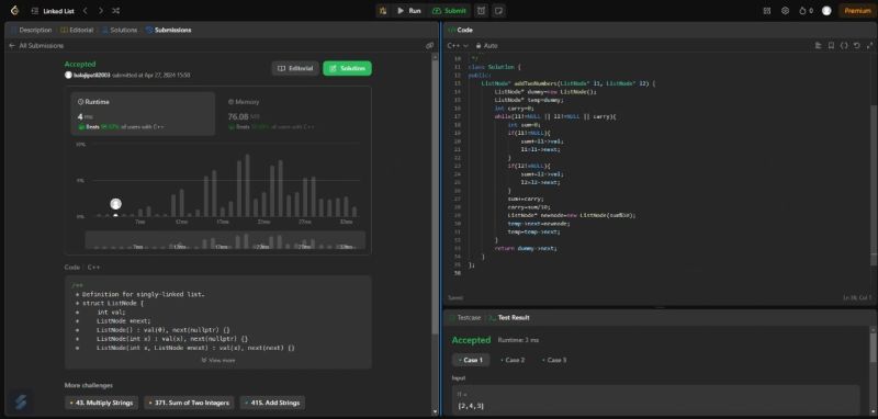 Balaji Patil on LinkedIn: Day : 20 #100daysofcode Problem Solved: Add ... Balaji Patil on LinkedIn: Day : 20 #100daysofcode Problem Solved: Add ...