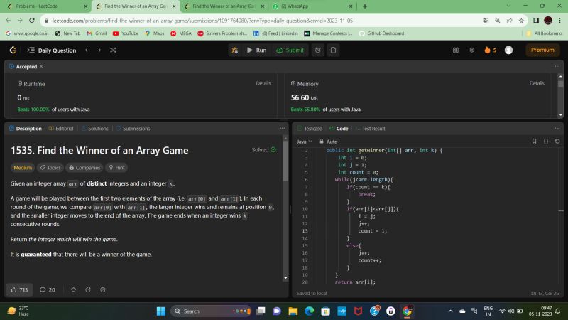 Akshat Uke on LinkedIn: Day #11/100 Challenge LeetCode Problem Find the ... Akshat Uke on LinkedIn: Day #11/100 Challenge LeetCode Problem Find the ...
