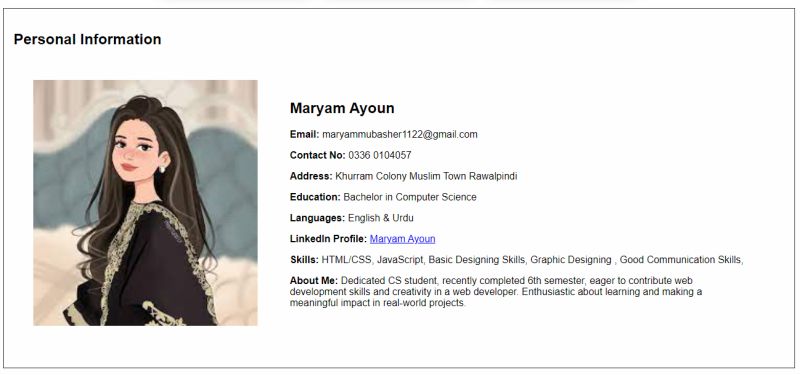 Maryam Ayoun on LinkedIn: Our Interactive Online CV, meticulously ... Maryam Ayoun on LinkedIn: Our Interactive Online CV, meticulously ...