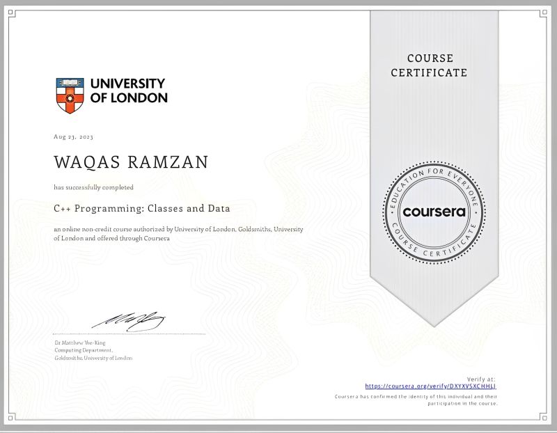 WAQAS RAMZAN on LinkedIn: #cpp #universityoflondon #coursera # ... WAQAS RAMZAN on LinkedIn: #cpp #universityoflondon #coursera # ...