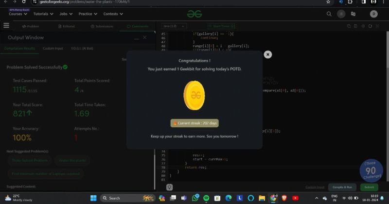 Dheeraj Thakre on LinkedIn: #gfg #codingjourney #200daysofcode Dheeraj Thakre on LinkedIn: #gfg #codingjourney #200daysofcode