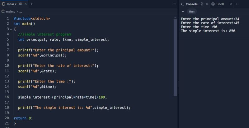 Day 8 of 100daysofcode challenge: C programming for finance | Kashish ... Day 8 of 100daysofcode challenge: C programming for finance | Kashish ...