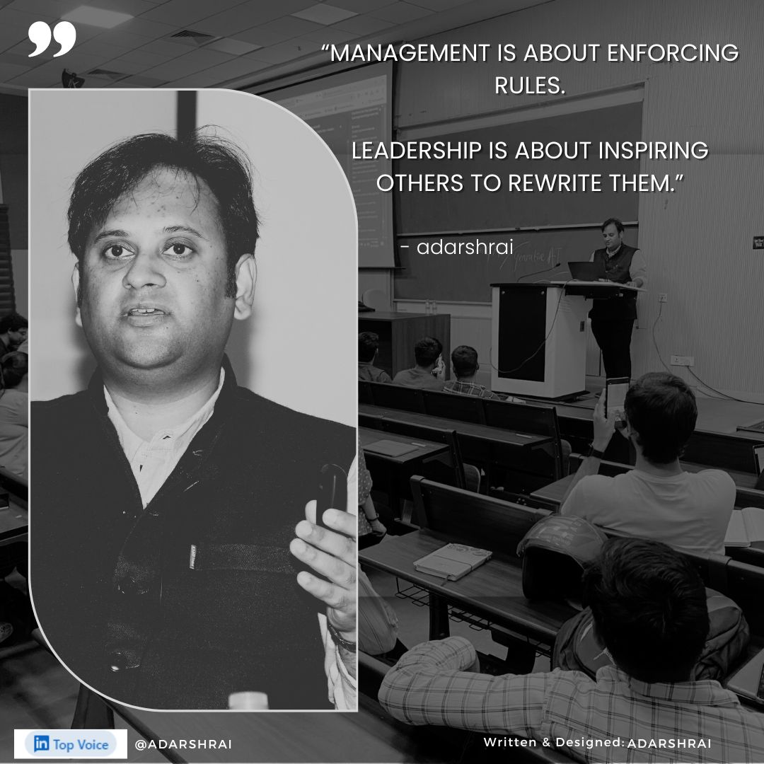 Adarsh Rai on LinkedIn: #leadership #inspirechange #breakthemold # ... Adarsh Rai on LinkedIn: #leadership #inspirechange #breakthemold # ...
