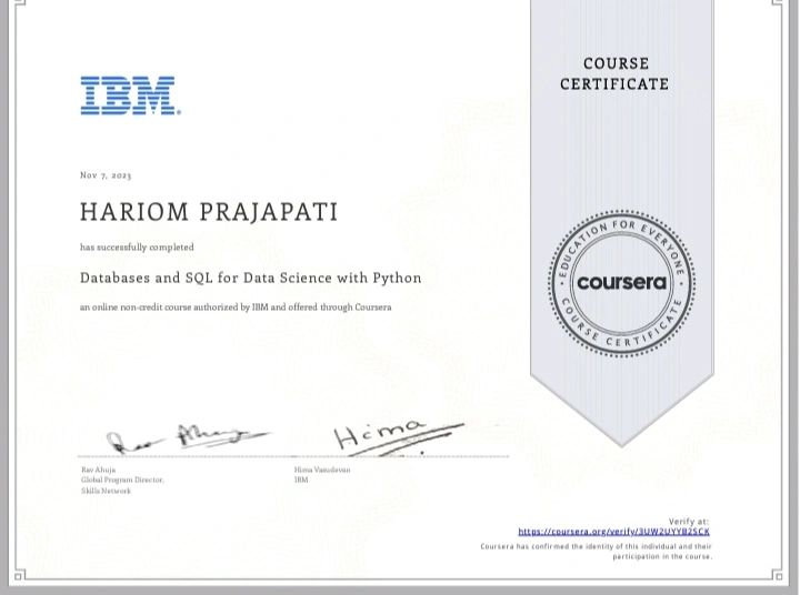 HARIOM PRAJAPATI on LinkedIn: #datascience #sql #python #tableau #ibm # ... HARIOM PRAJAPATI on LinkedIn: #datascience #sql #python #tableau #ibm # ...