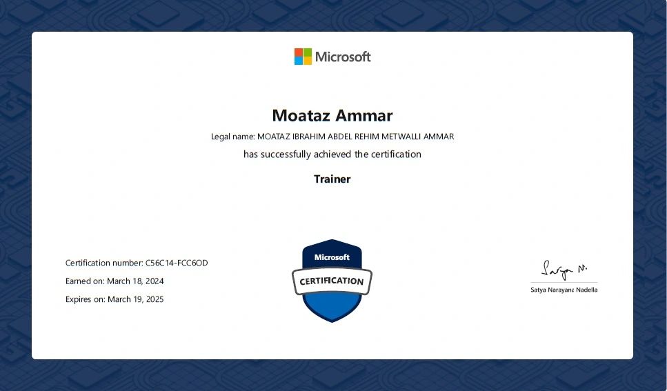 Moataz Ammar posted on LinkedIn Moataz Ammar posted on LinkedIn