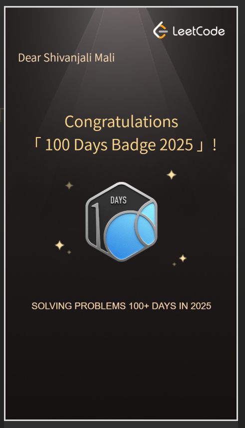 #leetcode #100dayschallenge #codingjourney #dsa | Shivanjali Mali | 10 ... #leetcode #100dayschallenge #codingjourney #dsa | Shivanjali Mali | 10 ...