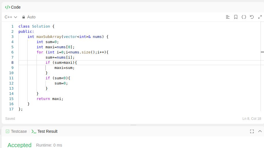 Archana Singh on LinkedIn: #learning #coding #kadanealgorithm # ... Archana Singh on LinkedIn: #learning #coding #kadanealgorithm # ...