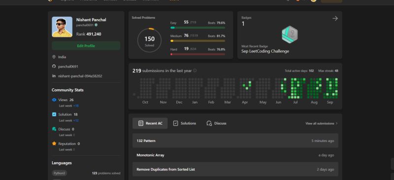 Nishant Panchal on LinkedIn: #leetcode #leetcode #leetcode # ... Nishant Panchal on LinkedIn: #leetcode #leetcode #leetcode # ...