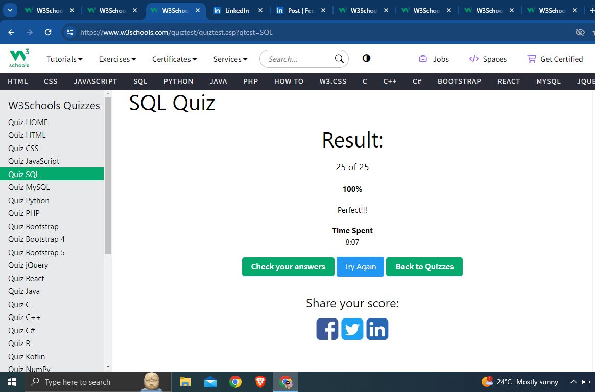 Mahesh Kushwaha on LinkedIn: #w3schools #sqldeveloper #sql #dbms #db Mahesh Kushwaha on LinkedIn: #w3schools #sqldeveloper #sql #dbms #db