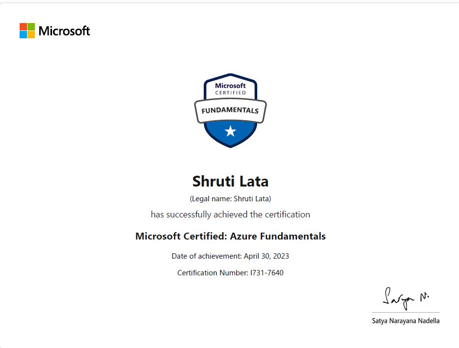 Shruti Lata on LinkedIn: #azure #azurefundamentals #cloudcomputing # ... Shruti Lata on LinkedIn: #azure #azurefundamentals #cloudcomputing # ...