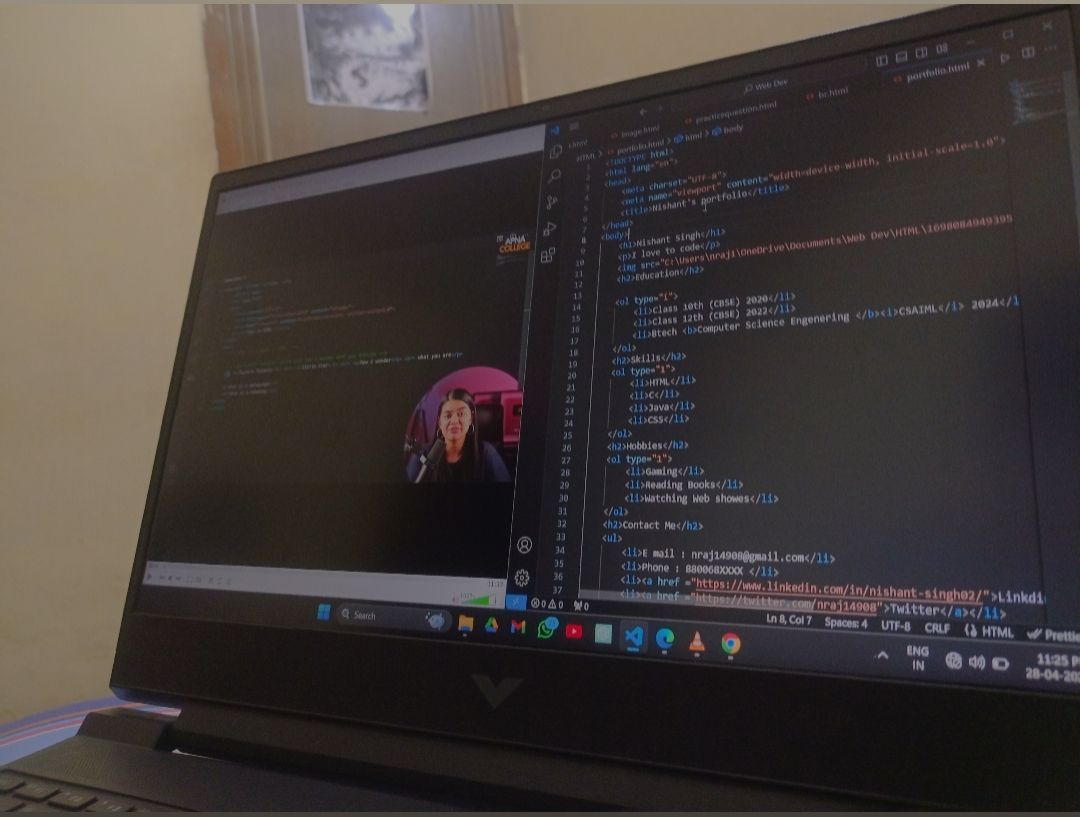 Completed Level 1 HTML and built a portfolio! | Nishant Singh posted on ... Completed Level 1 HTML and built a portfolio! | Nishant Singh posted on ...