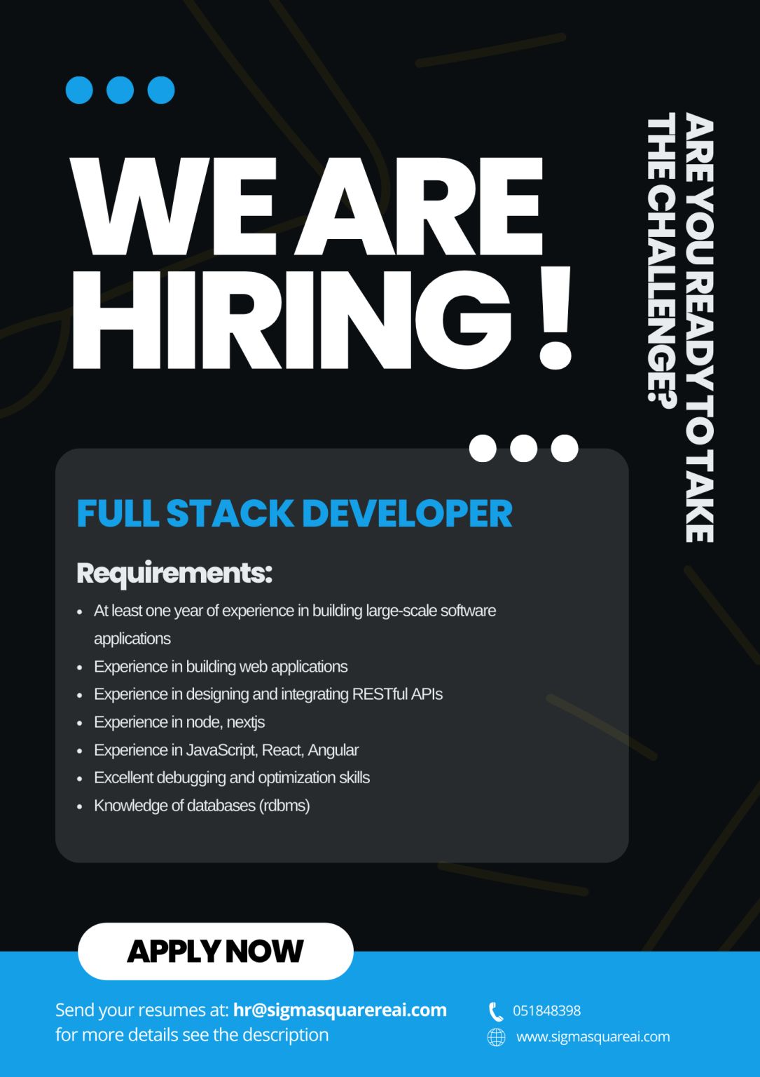 #hiring #fullstackdeveloper #nodejs | Ahsan Muhammad Akram #hiring #fullstackdeveloper #nodejs | Ahsan Muhammad Akram