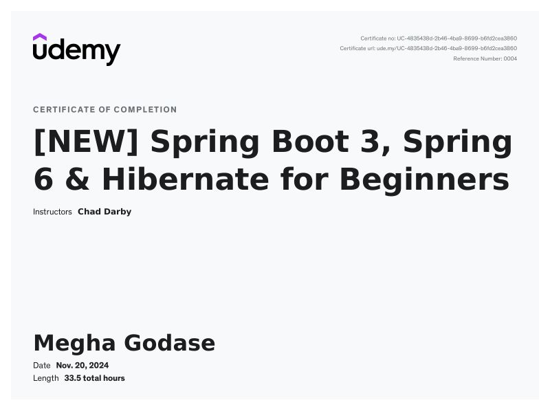 Megha Godase on LinkedIn: #java #springboot #hibernate #springmvc # ... Megha Godase on LinkedIn: #java #springboot #hibernate #springmvc # ...