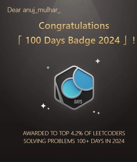 Anuj Mulhar on LinkedIn: #100daysleetcode #100daysleetcode #leetcode ... Anuj Mulhar on LinkedIn: #100daysleetcode #100daysleetcode #leetcode ...