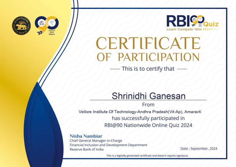 Shrinidhi Ganesan on LinkedIn: #rbiat90 #rbi #professionaldevelopment # ... Shrinidhi Ganesan on LinkedIn: #rbiat90 #rbi #professionaldevelopment # ...