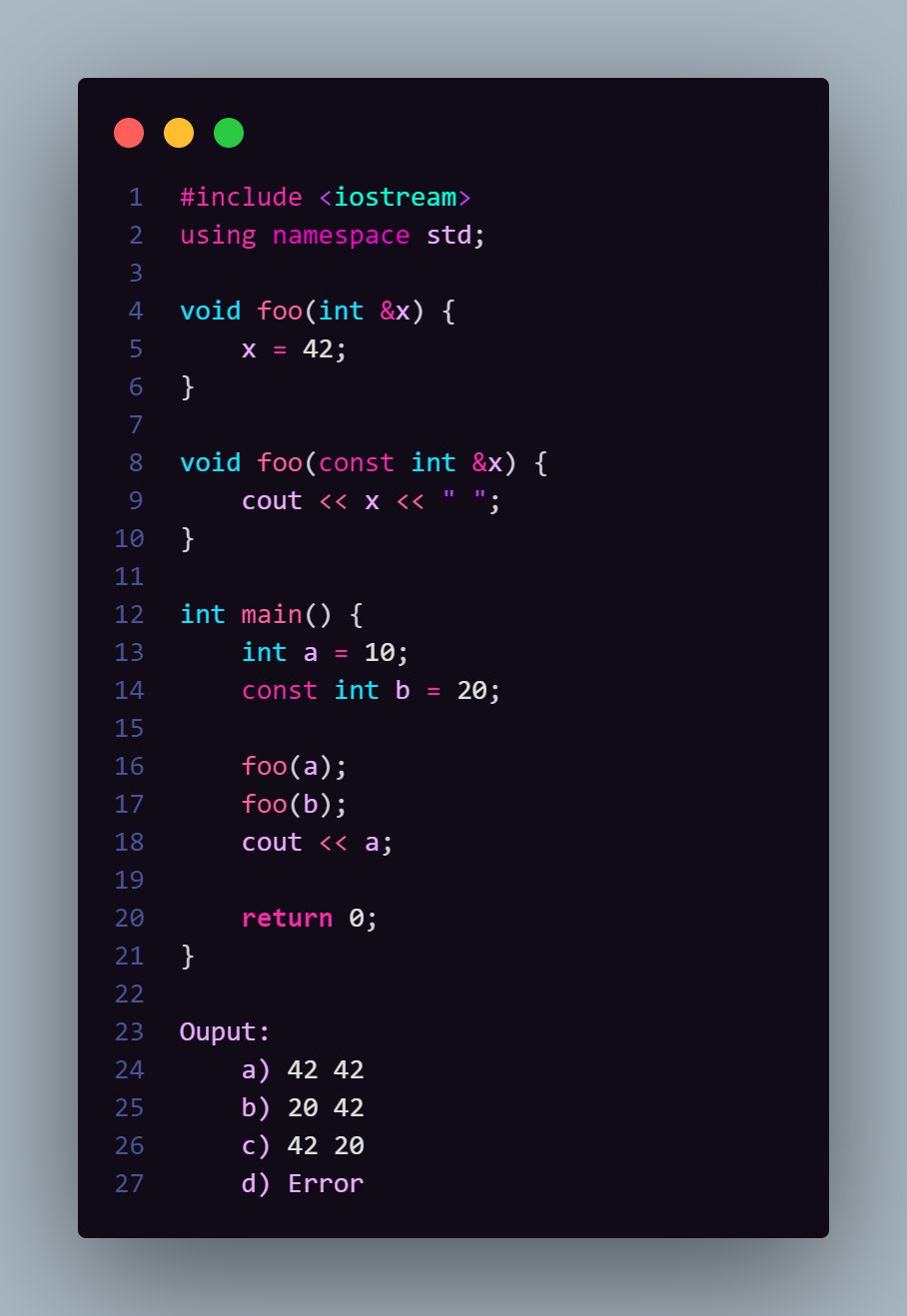 Talha Usman on LinkedIn: #cplusplus #programmingquiz #codingchallenge # ... Talha Usman on LinkedIn: #cplusplus #programmingquiz #codingchallenge # ...