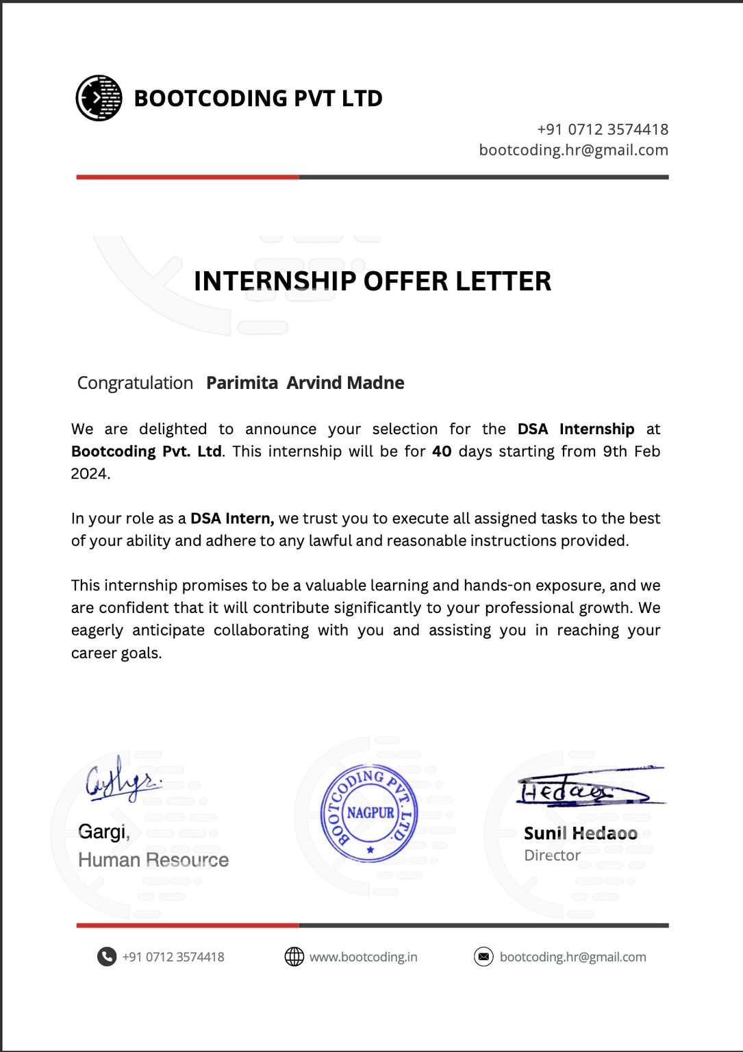Parimita Madne on LinkedIn: #bootcoding #internship #datastructures # ... Parimita Madne on LinkedIn: #bootcoding #internship #datastructures # ...