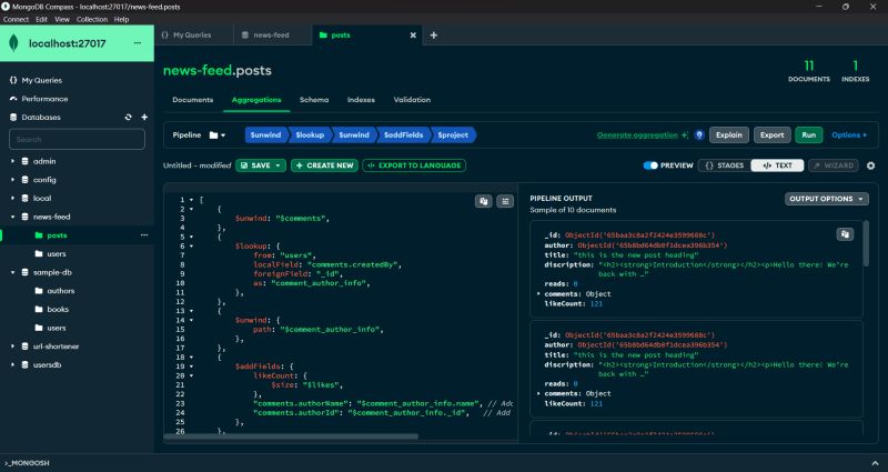 #mongodb #aggregationpipeline #alwayslearning | Vishwas Babar #mongodb #aggregationpipeline #alwayslearning | Vishwas Babar