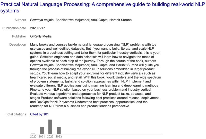 Practical Natural Language Processing Book on LinkedIn: #nlproc #ai # ... Practical Natural Language Processing Book on LinkedIn: #nlproc #ai # ...