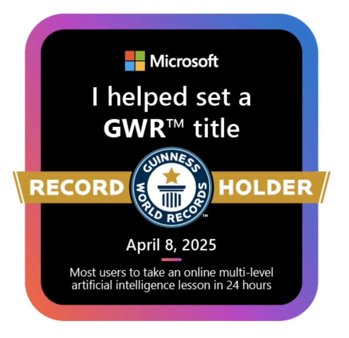 I Guess i can call Myself a🎖 GUINNESS WORLD RECORD HOLDER 🎖!! Couldn't ... I Guess i can call Myself a🎖 GUINNESS WORLD RECORD HOLDER 🎖!! Couldn't ...