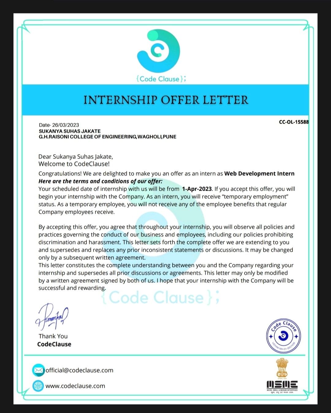 Sukanya Jakate on LinkedIn: #internship #webdevelopment #developerlife Sukanya Jakate on LinkedIn: #internship #webdevelopment #developerlife
