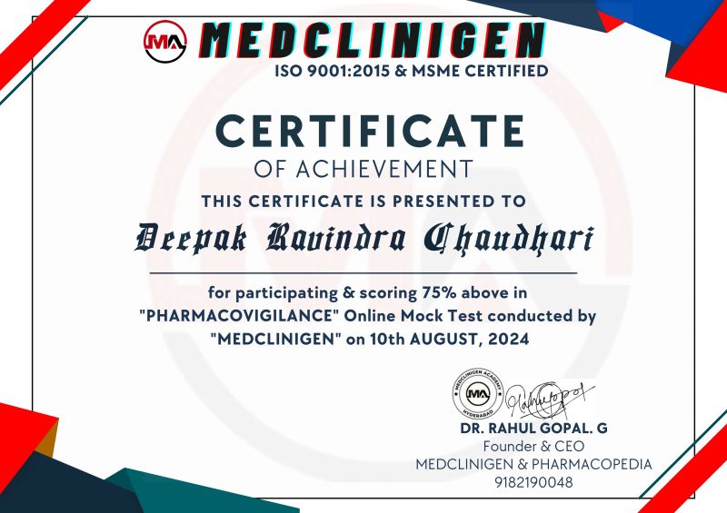 Deepak Chaudhari on LinkedIn: 🌟Thrilled to share that I got certificate ... Deepak Chaudhari on LinkedIn: 🌟Thrilled to share that I got certificate ...