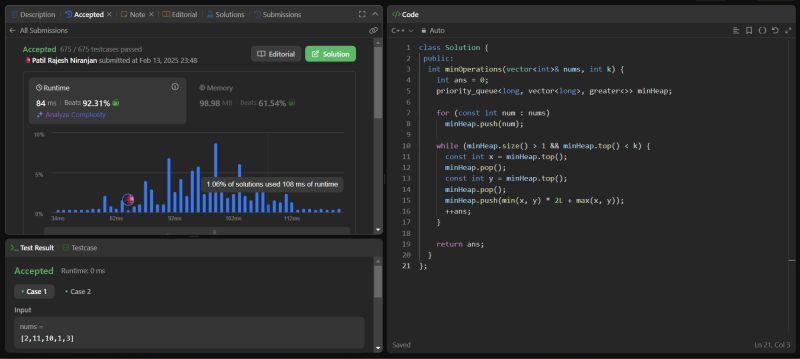 #100daysofcode #leetcode #100daysofcode #codingchallenge | Rajesh Patil #100daysofcode #leetcode #100daysofcode #codingchallenge | Rajesh Patil