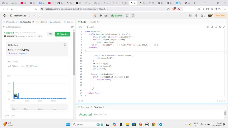 Tanmay Sawaji on LinkedIn: 🚀 Optimizing Palindrome Check on LeetCode 💻 ... Tanmay Sawaji on LinkedIn: 🚀 Optimizing Palindrome Check on LeetCode 💻 ...