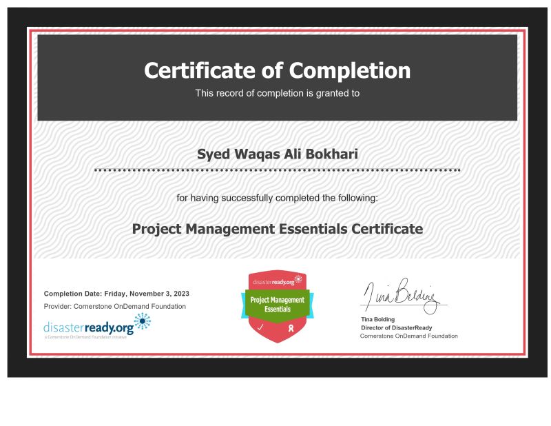 Syed Waqas Ali Bokhari on LinkedIn: I am happy to announce that I have ... Syed Waqas Ali Bokhari on LinkedIn: I am happy to announce that I have ...