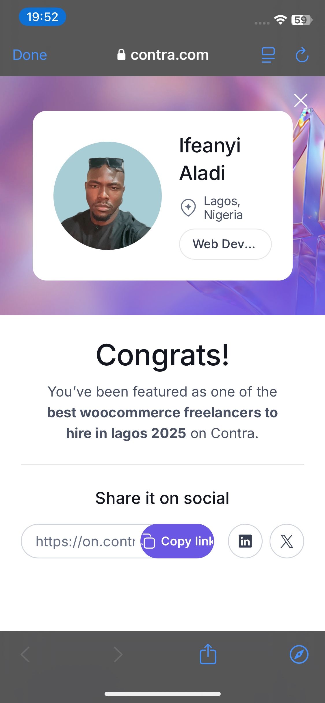 Got featured on Contra as one of the best mobile engineers and ... Got featured on Contra as one of the best mobile engineers and ...