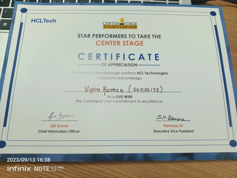 VIPIN KUMAR on LinkedIn: Thank You HCLTech for recognition Livewire ... VIPIN KUMAR on LinkedIn: Thank You HCLTech for recognition Livewire ...