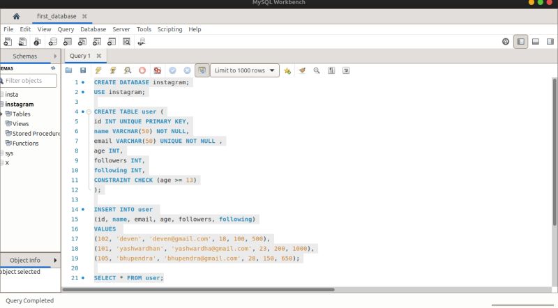 Yashwardhan Singh thakur on LinkedIn: #day23 #100daysofcode #mysql # ... Yashwardhan Singh thakur on LinkedIn: #day23 #100daysofcode #mysql # ...
