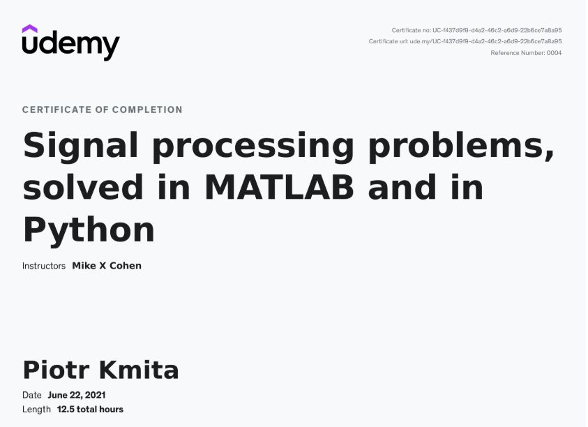 Piotr Kmita on LinkedIn: Signal processing problems, solved in MATLAB ... Piotr Kmita on LinkedIn: Signal processing problems, solved in MATLAB ...