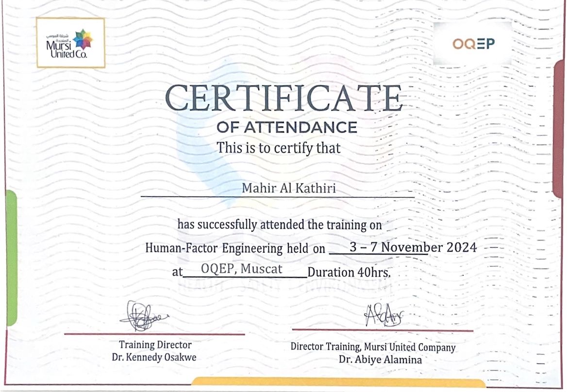 Mahir Alkathiri on LinkedIn: I have successfully completed trining in ... Mahir Alkathiri on LinkedIn: I have successfully completed trining in ...