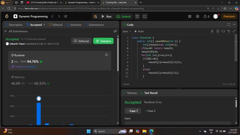 #day152_dsa #leetcode #dsa #bitmanipulation #dynamicprogramming #coding ... #day152_dsa #leetcode #dsa #bitmanipulation #dynamicprogramming #coding ...
