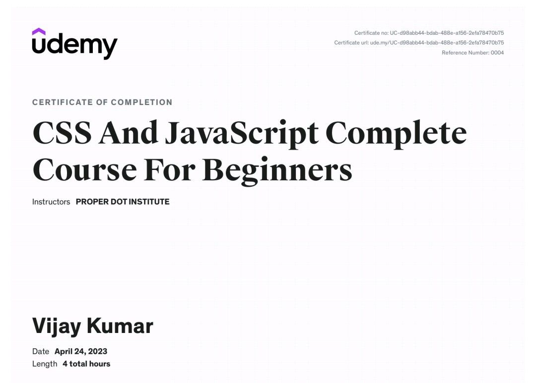 Vijay Kumar on LinkedIn: #html #css #javascript #udemy Vijay Kumar on LinkedIn: #html #css #javascript #udemy